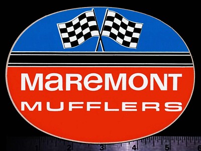 MAREMONT Mufflers - Original Vintage 1960's Racing Decal/Sticker | eBay