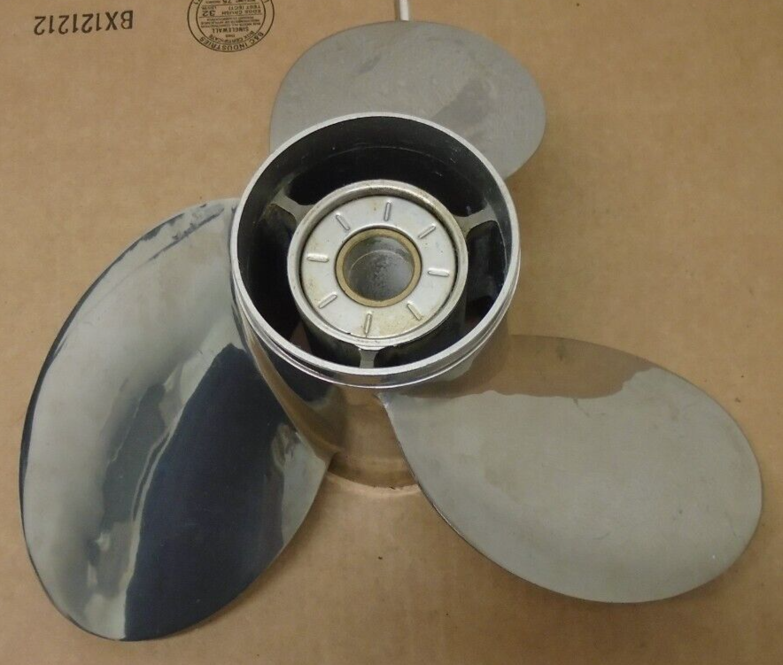 JOHNSON/EVINRUDE OMC REBEL STAINLESS PROPELLER 763569 C/R L/H 15 1/2X17 ...