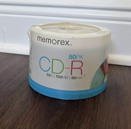 Memorex CD-R Digital Media - 52X 700mb 80Min - 50 Pack Factory Sealed ...