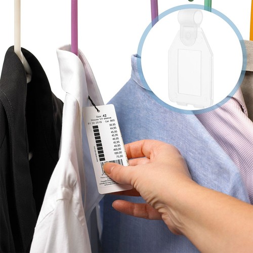 50 Pcs Price Tag Retail Tags Pricing Label Organizer Clear Sign Holders ...