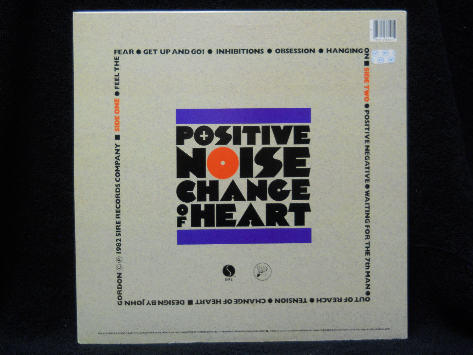 Positive Noise - Change Of Heart Sire 1-23690 (1982) Original US Vinyl ...