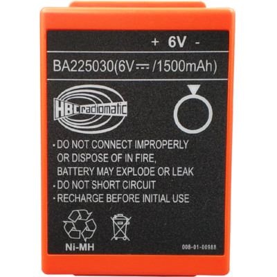 6V BA225030 1500mAh Ni-MH Battery for HBC Remote Controller ...