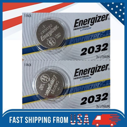 2 Pcs Fresh Energizer CR2032 3V Lithium Coin Cell Button Battery CR ...
