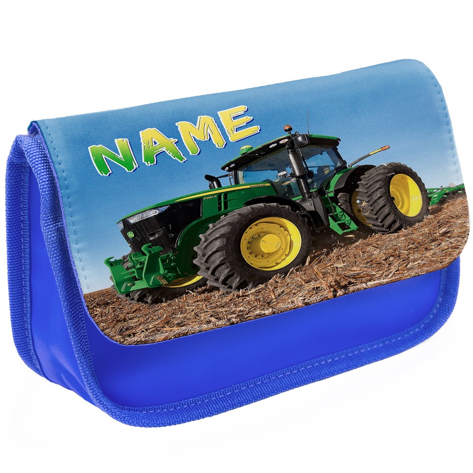 Personalised Pencil Case Boys Tractor Childrens Farming School Bag Kids ...
