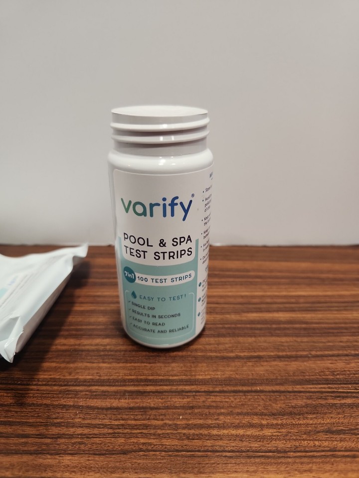Varify Pool & Spa Test Strips 7 in 1 100 Test Strips Exp 06/28/2023 ...