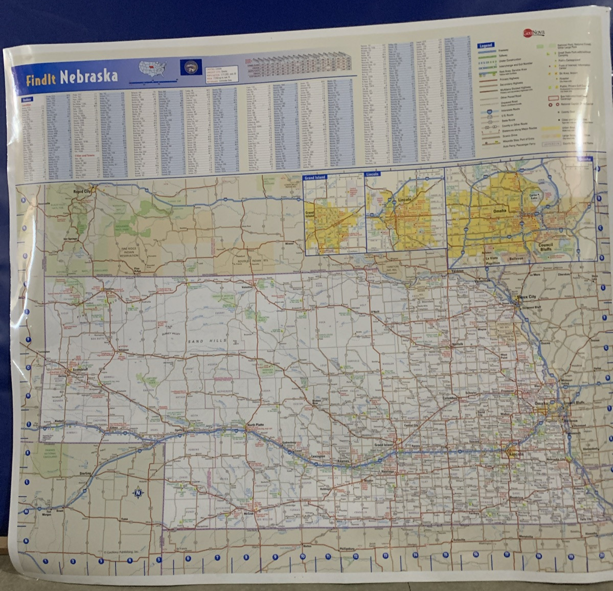 Large Detailed Roads And Highways Map Of Nebraska State With All Cities