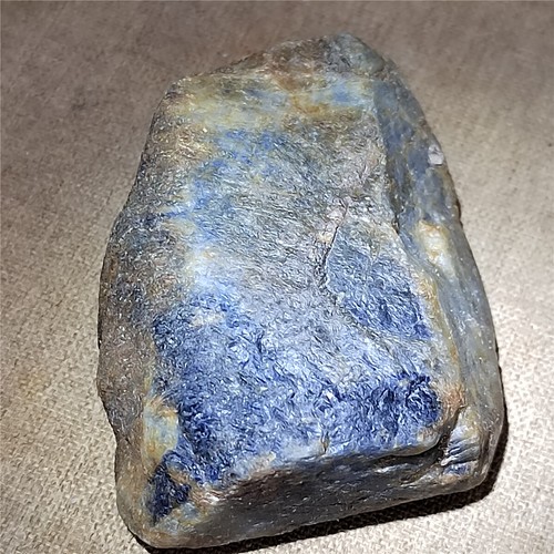 128 g Untreated Natural Blue Corundum Crystal Rough Mineral Specimen ...