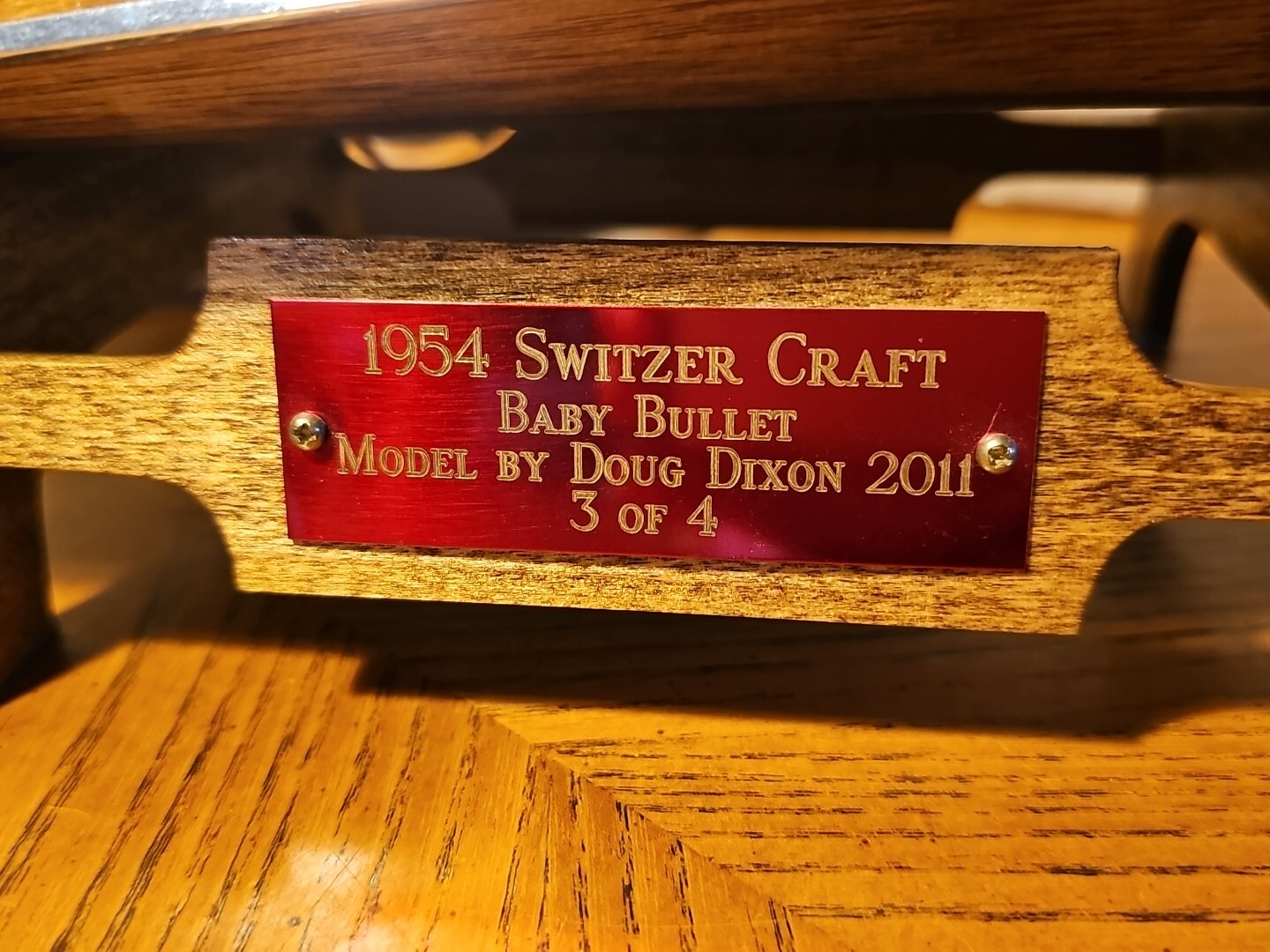 1954 Switzer Craft Baby Bullet & Mercury 20H Scratch Built Model Boat K ...