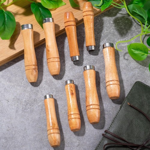 10Pcs 10"-12" File Wooden File Handle 6"-8" File Large Wood Handle ...