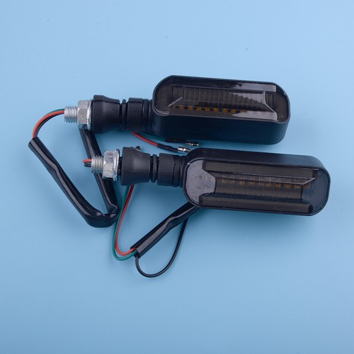 2xUniversal Motorcycle Bike Rear LED Turn Signal Indicators Light Brake ...