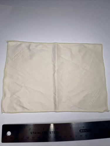 GENUINE ROLEX IVORY CREAM WATCH CLEANING POLISHING CLOTH | eBay