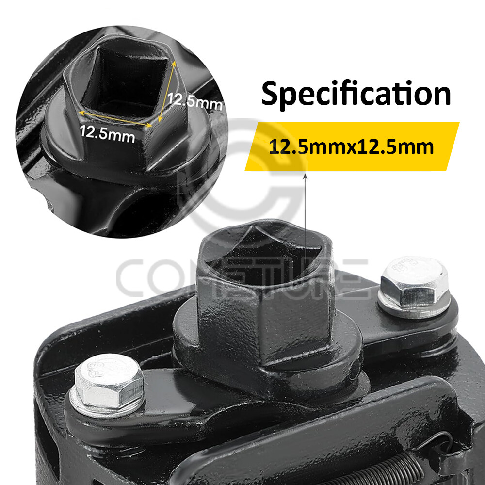 U-Type Heavy Duty Oil Filter Wrench Fuel Filter Remover 1/2" Drive ...