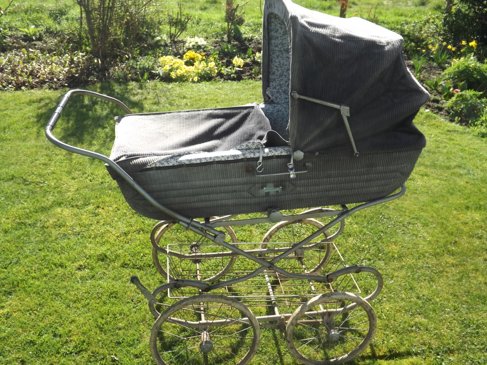 Grey Courduroy Marmet Pram Baby Vintage | eBay UK
