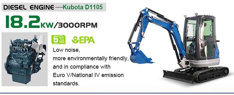 2.5 Ton Excavator Rippa R22 Kubota Engine 2 Speed,Expanding Track,Swing ...