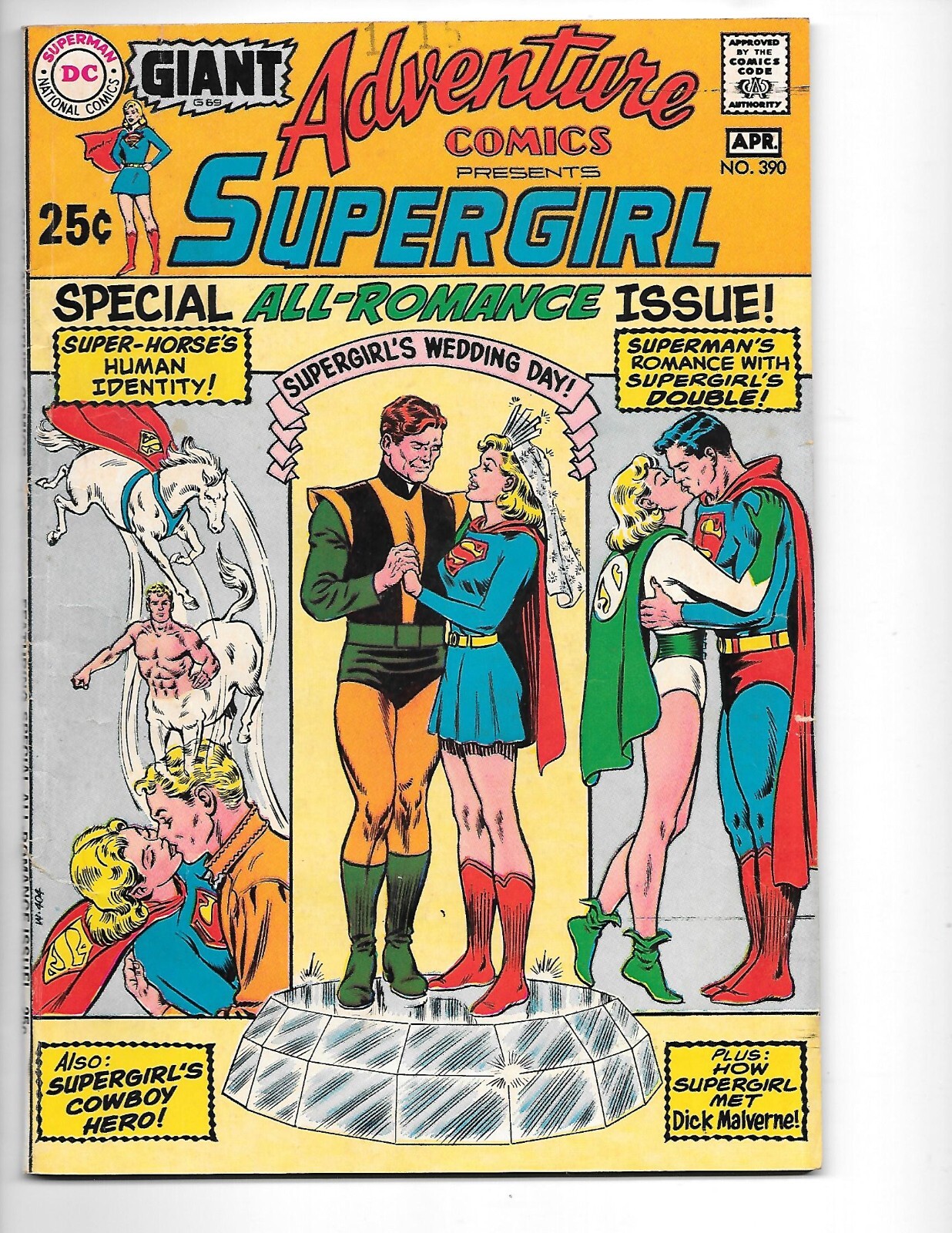 Adventure Comics #360 (Giant #G69) Supergirl DC 1970 VF | eBay