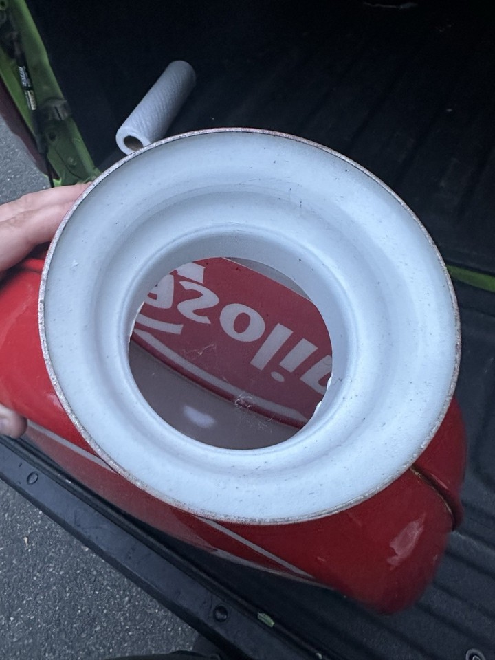 Vintage Gas Pump globe Porcelain body frame gas station advertising ...