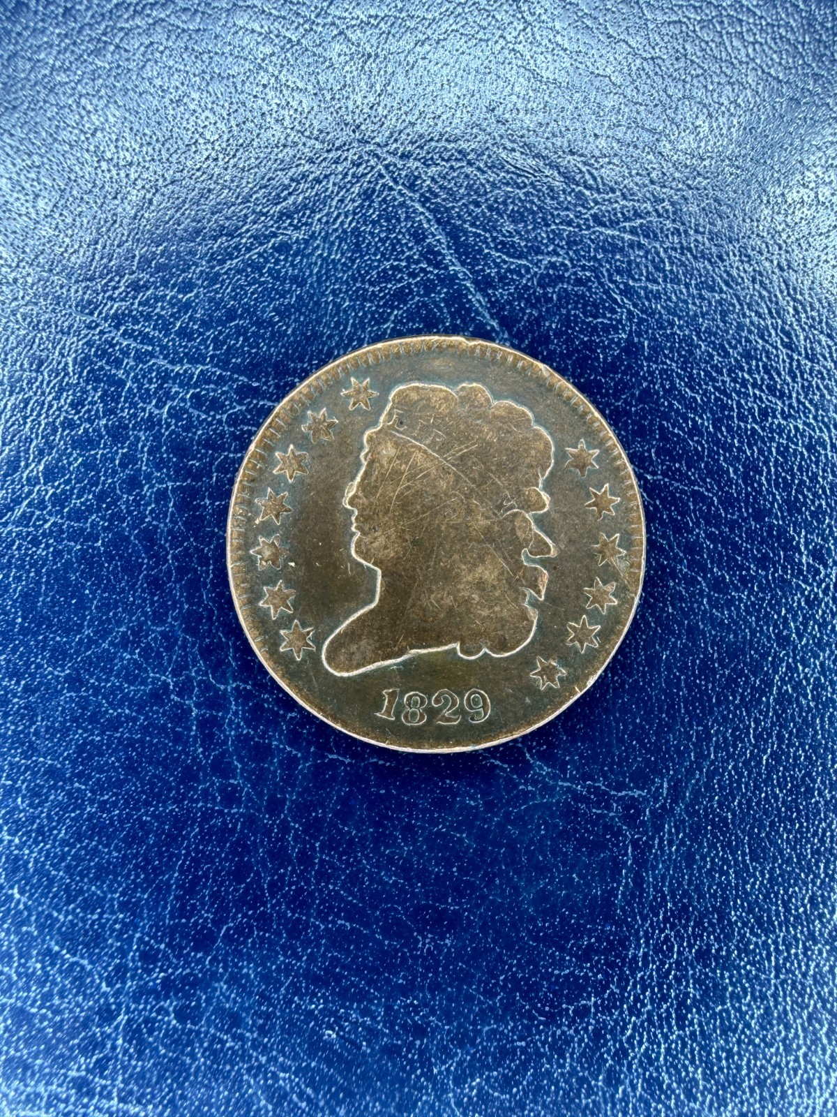 1829 Classic Head Half Cent, Bronze/Copper, 1/2 Cent, visible liberty ...