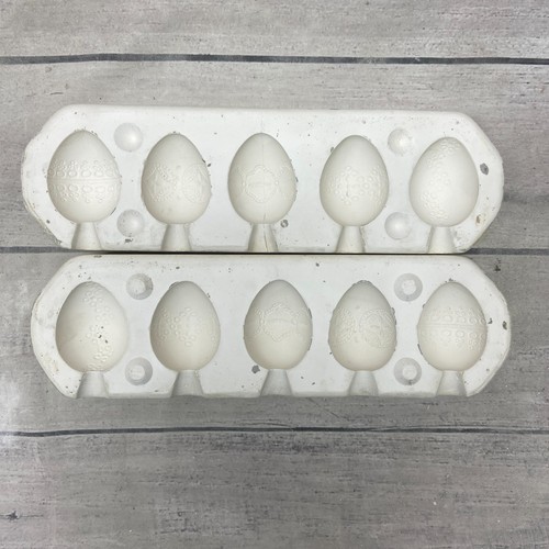Vintage 1993 Dona’s Molds Ceramic Casting Mold Lace Applique Eggs #D ...
