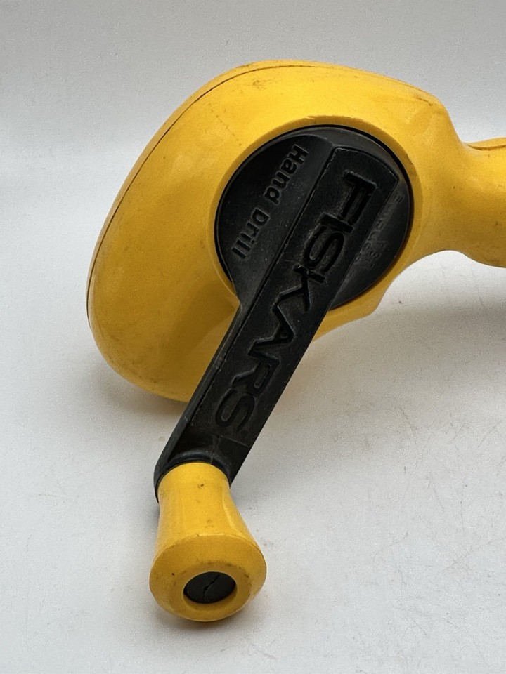 Fiskars Hand Drill Manual Rotary Crank with 1/4" Chuck EUC Yellow | eBay