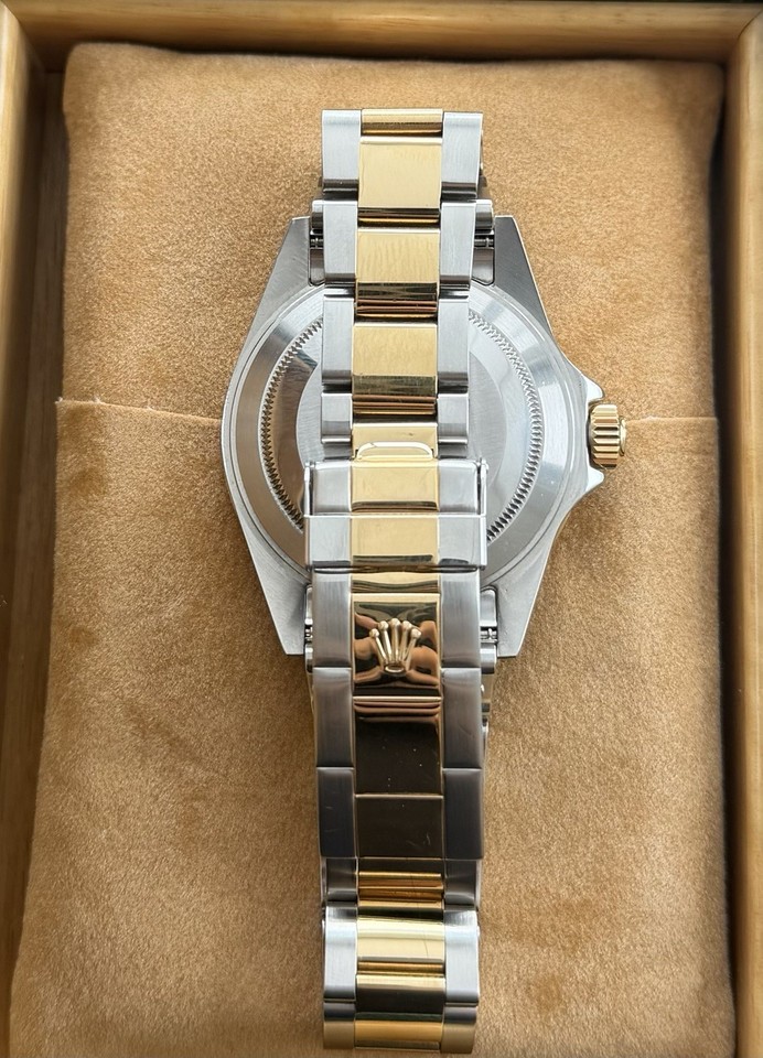 Rolex Submariner 16613 Silver and Gold Oyster Bracelet with SERTI DIAL ...