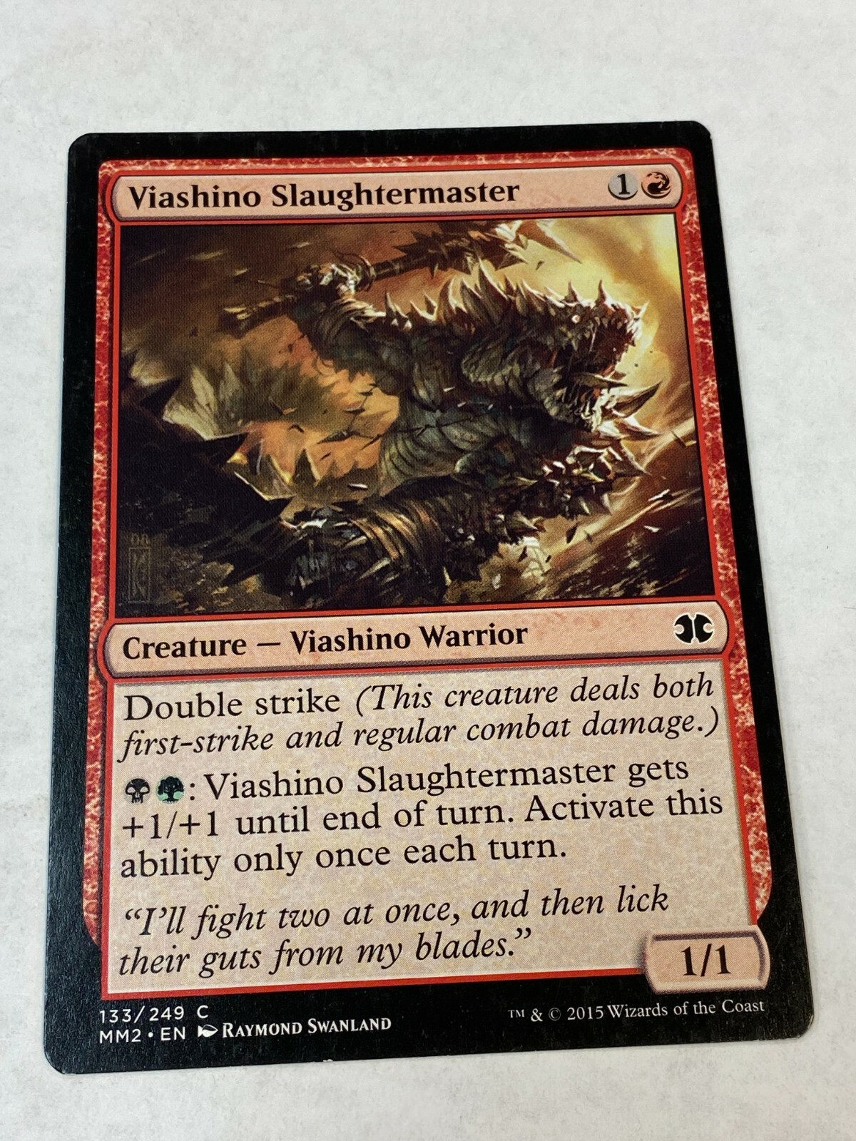 Viashino Slaughtermaster - Magic the Gathering MTG Modern Masters 2015 ...