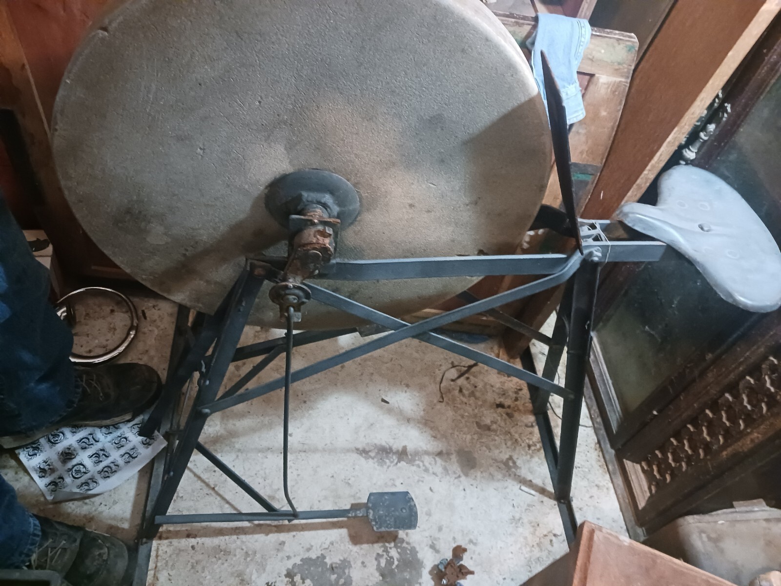 vintage grinding stone wheel | eBay