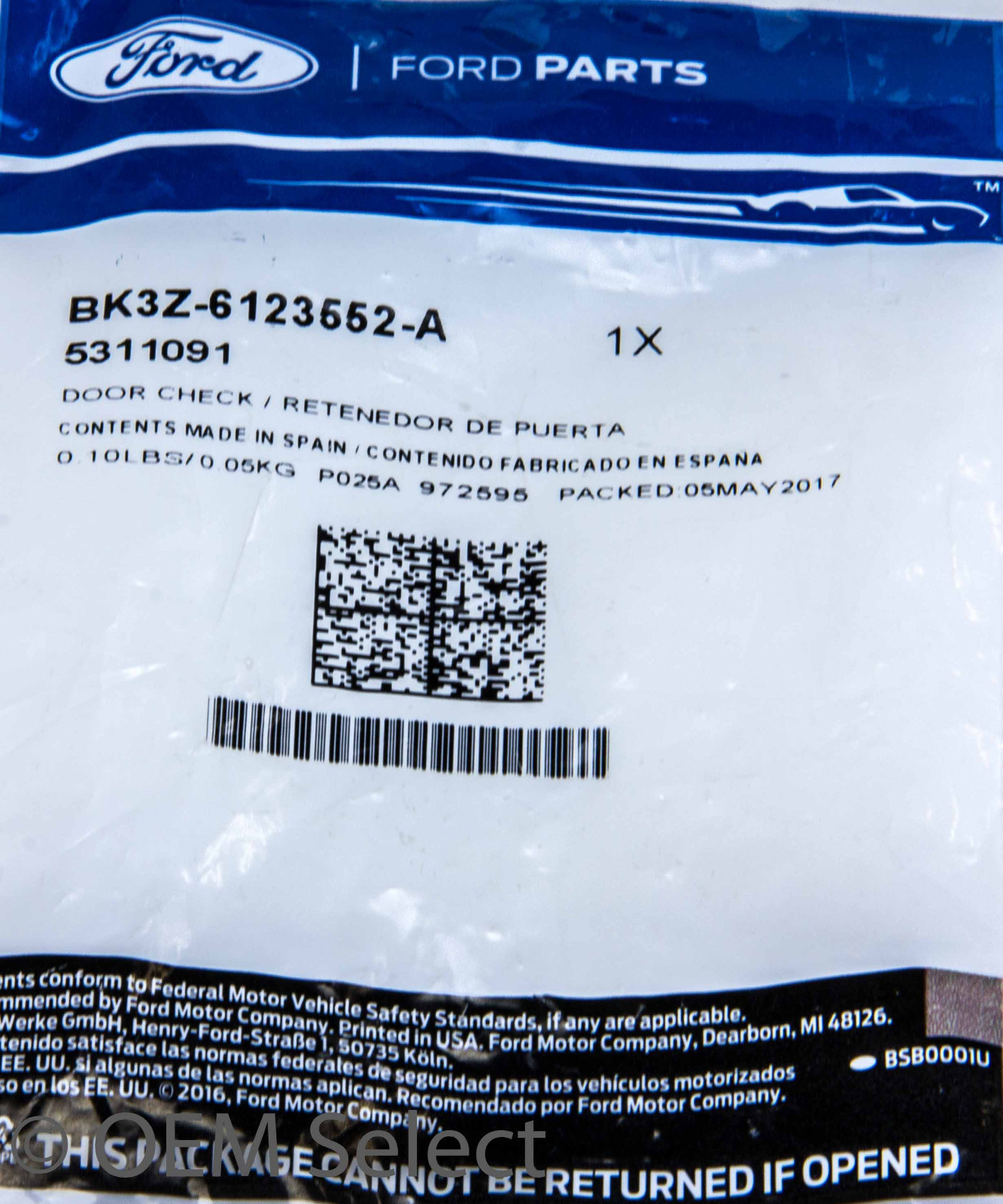 2015-2020 Ford Transit Rear Cargo Door Latch Lock Swing Release Lever ...