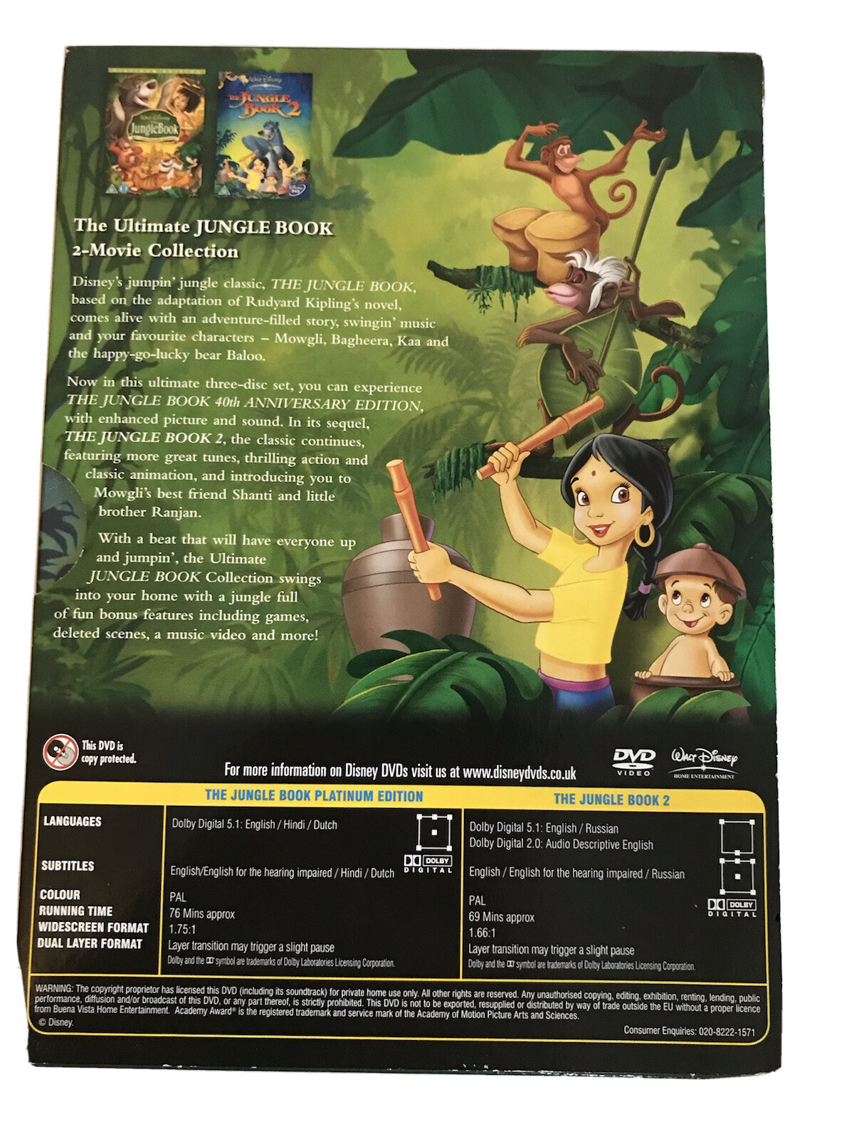 Disney's The Jungle Book, 2 movie collection | eBay UK
