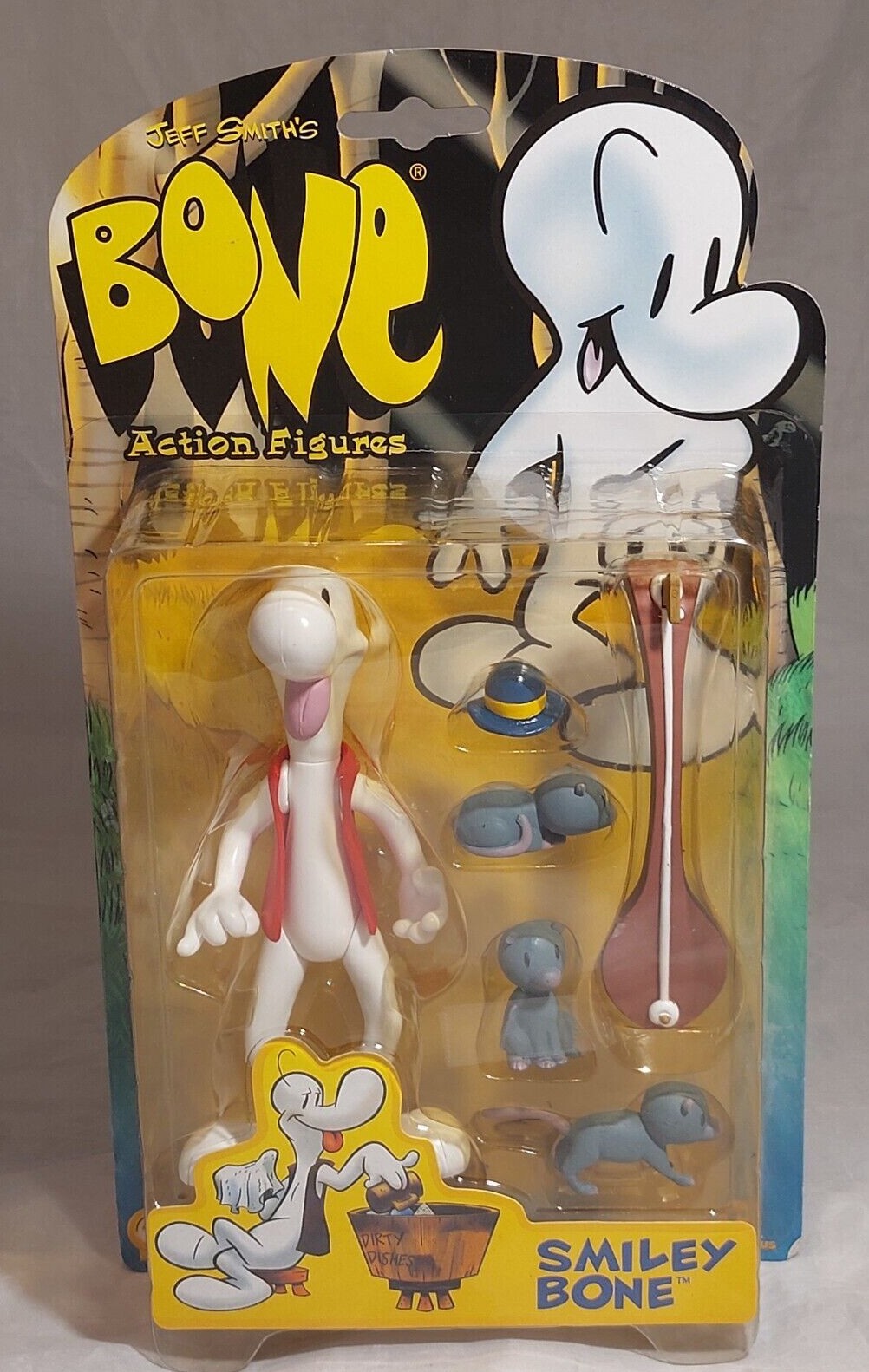 1998 ReSaurus Jeff Smith's Bone Action-Figur: Smiley Bone / Mint on ...