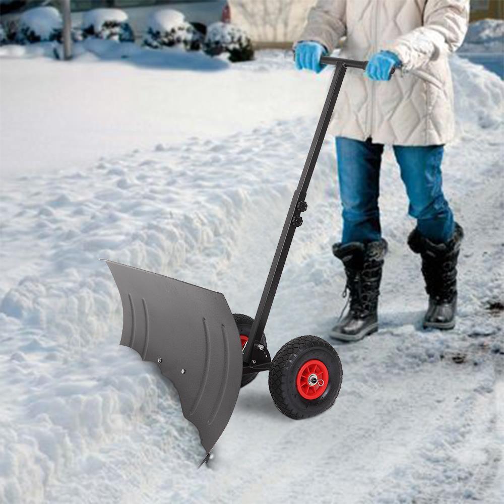 Hand Snow Pusher Nordic Plow 24” Perfect Push Snow Shovel