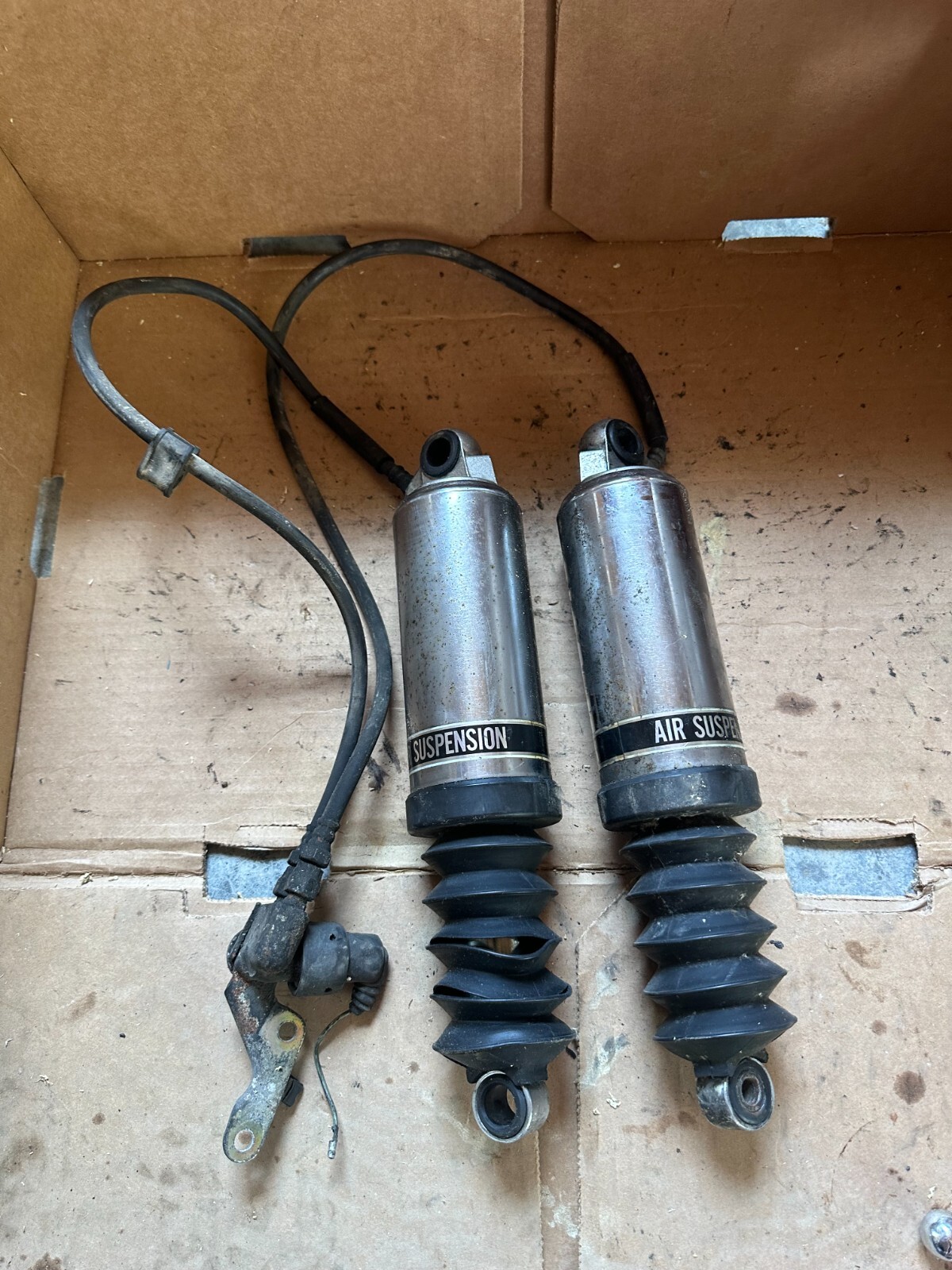 1989 HONDA GL1100 REAR AIR SHOCKS BACK ABSORBER ride suspension | eBay