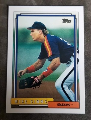 1992 Topps #463 Mike Simms - Houston Astros | eBay