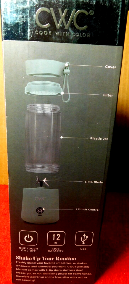 CWC (Cook With Color)~Portable Blender Model #CPBC01 SAG Green 2023 | eBay