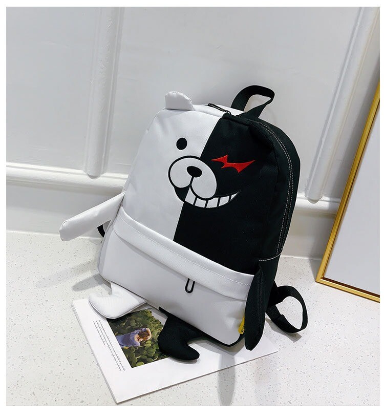Danganronpa Monokuma Cosplay Canvas Backpack Laptop Student School ...