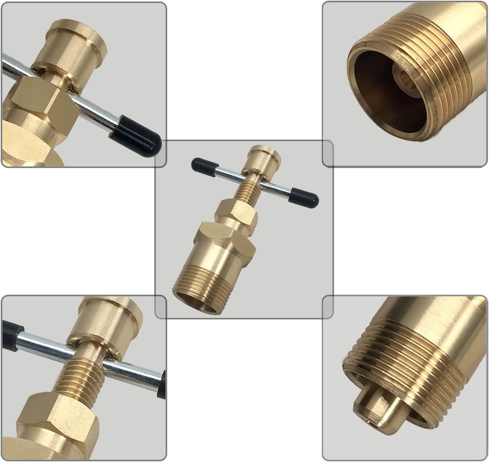 1/2"&3/4" Olive Puller Remover Tool Solid Brass Copper Pipe Compression ...