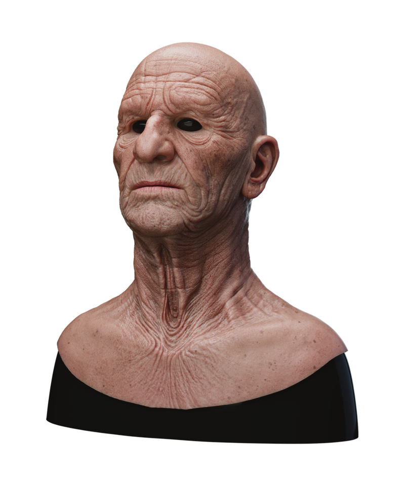 Silicone Mask | Realistic Mask | Elder Disguise Mask | SPFX | Evolution ...