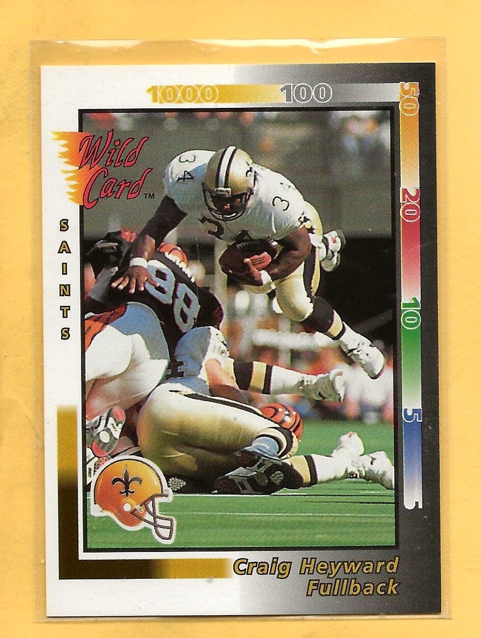 CRAIG HEYWARD - 1992 Wild Card - #211 - Saints - Comb. Shipping | eBay