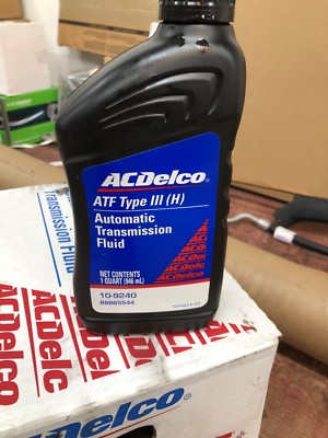 AC DELCO ATF Type III (H) 10-9240 Automatic Transmission Fluid Case of ...
