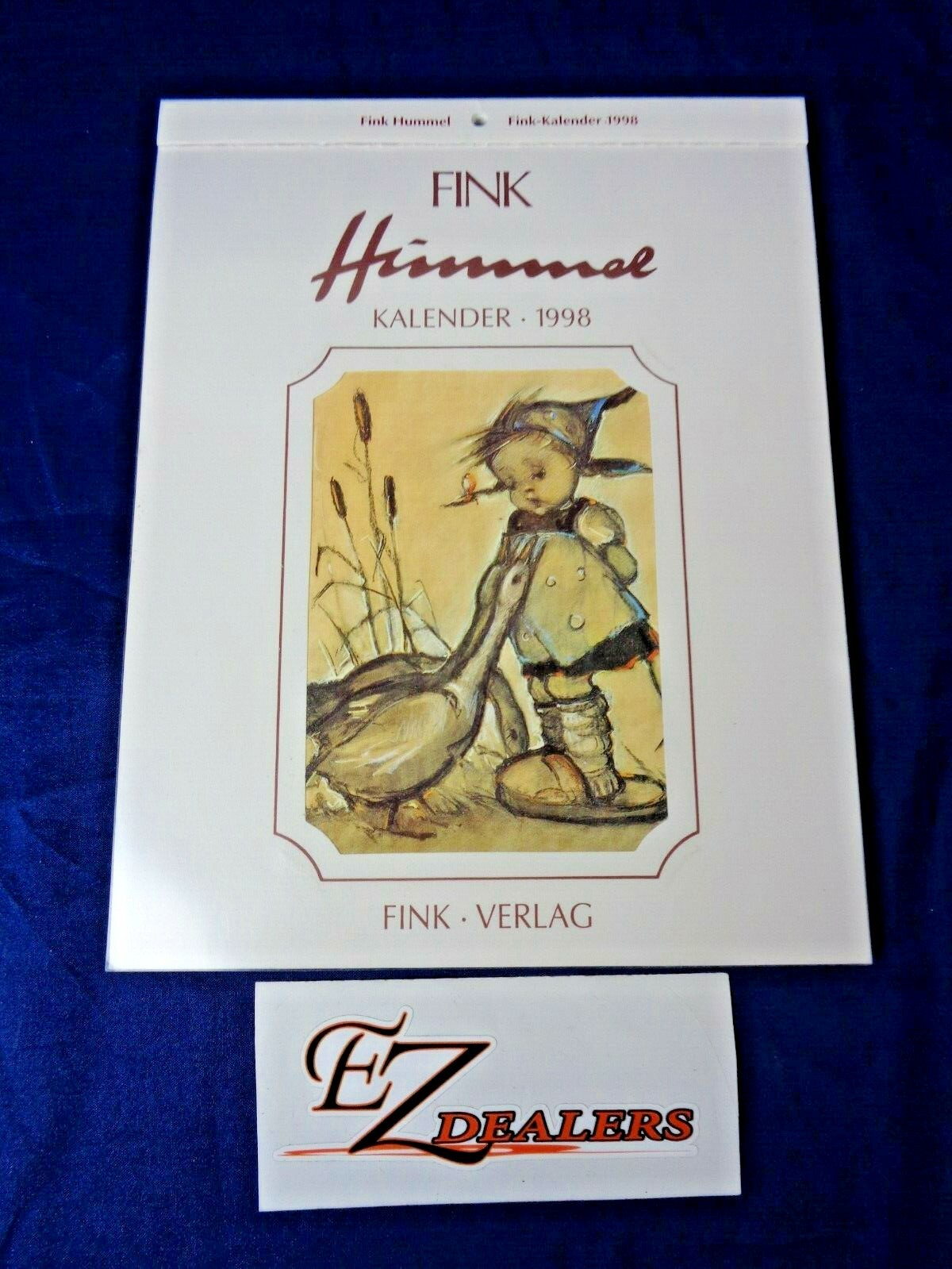 10"×7" Vintage Hummel Fink Verlag Kalendar 1998 w/post cards for sale ...