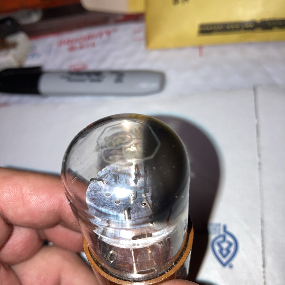 VACUUM TUBE 6X5W GT RAYTHEON JAN CRP 6X5WGT TAN BASE MILITARY HAM RADIO ...