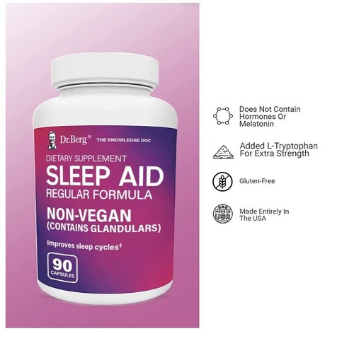 Dr Berg Sleep Aid Regular Formula, For Natural Support for Deep ...