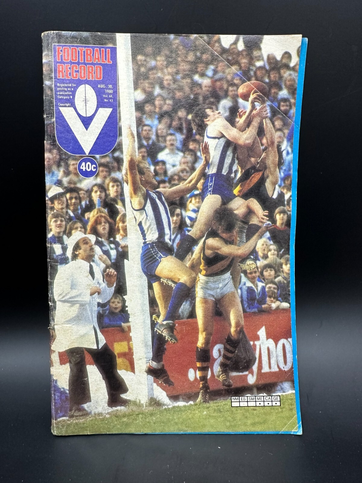vfl football record - Melbourne - Collingwood - August 30th 1980 | eBay