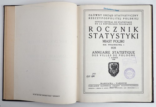 1928 Poland Statistical Yearbook of Polish Cities antique book | eBay