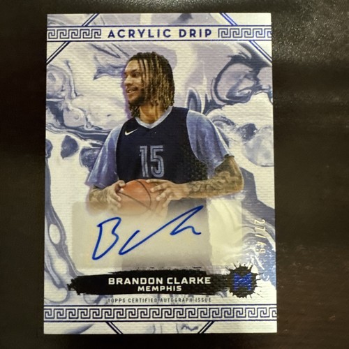 2024 Topps Motif Brandon Clarke Acrylic Drip Autograph Auto Blue /49 | eBay