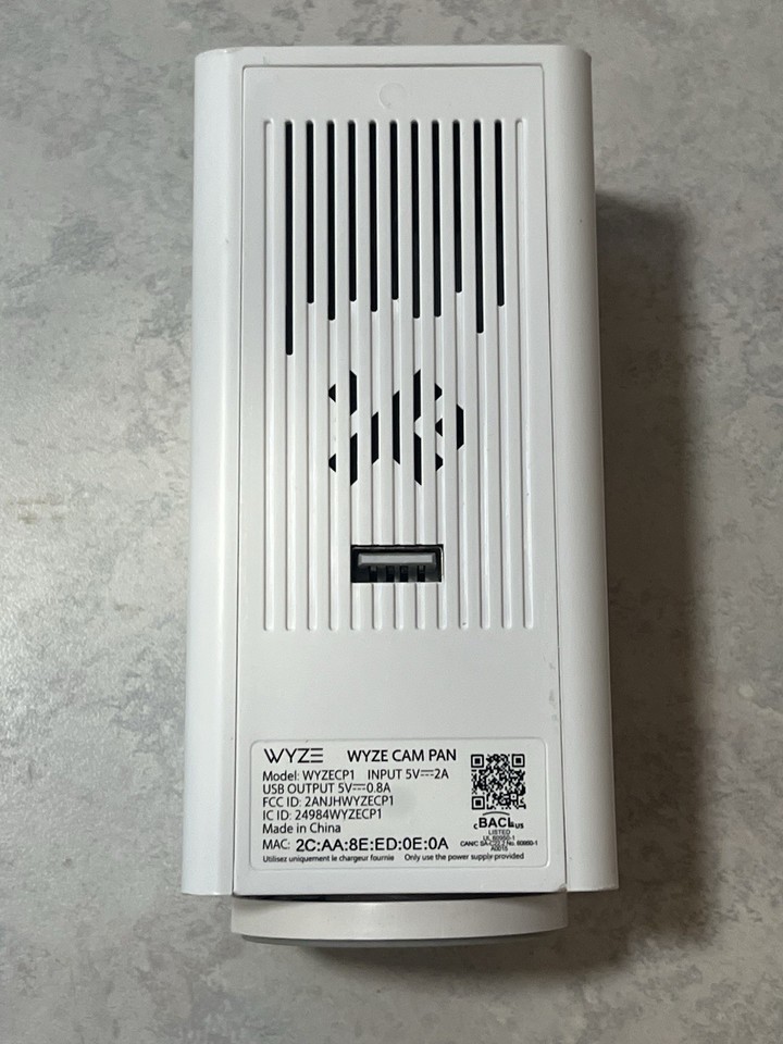 Wyze Cam Pan v1 Indoor Security Camera WYZECP1 Night Vision 2-Way Audio ...