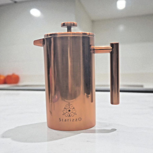 STARIZZO Copper French Coffee Press Stainless Interior | eBay