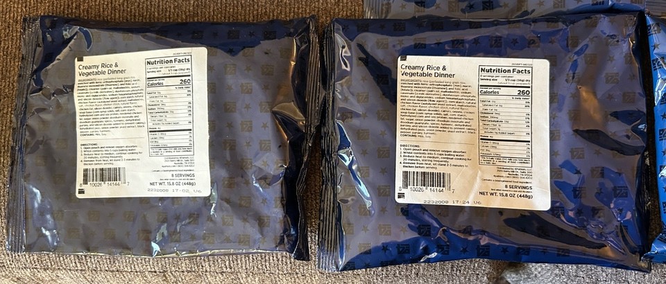4Patriots Emergency Food Supply: 10 Packets, 72 Servings, Survival ...