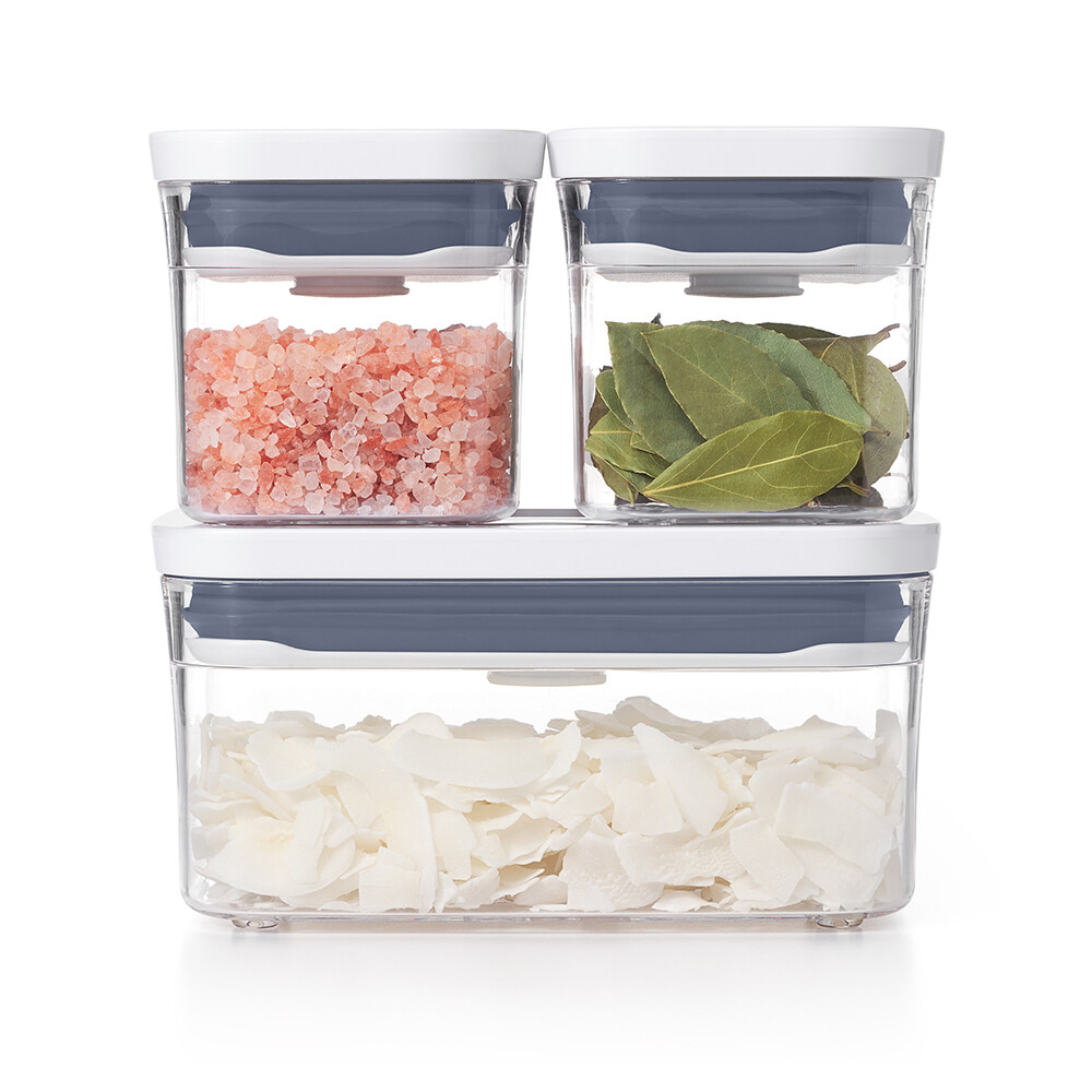 3pc Oxo Good Grips POP Starter 0.4/0.2L Container Set Kitchen Food ...