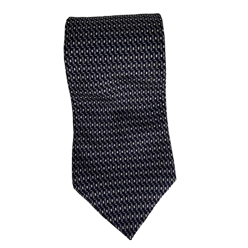 Kenneth Cole Designer Silk Men's Tie - Geometric Pattern Multicolor ...