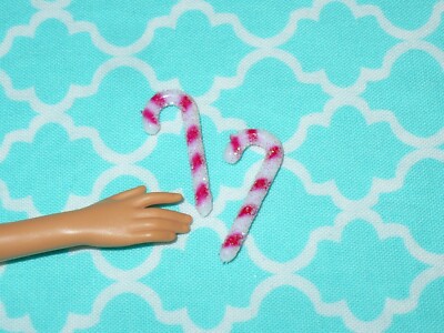 Barbie Doll Dream House Accessory ~ Christmas CANDY CANES for Diorama ...